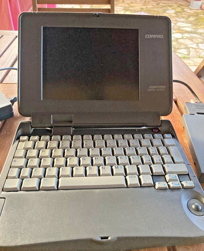 Notebook Compaq Contura Aero 4/33C rarità vintage floppy | eBay