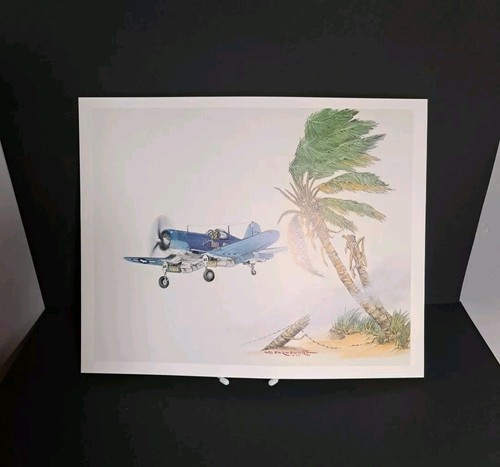 Vintage William Farnsworth Print Vought F4U Corsair 12" x 15" | eBay