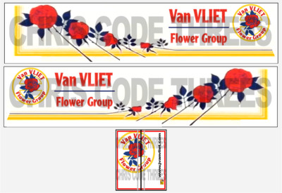 Code 3 Adhesive Vinyl Trailer Decal - Van Vliet - 1/50 1/76 1/148 1/87 ...