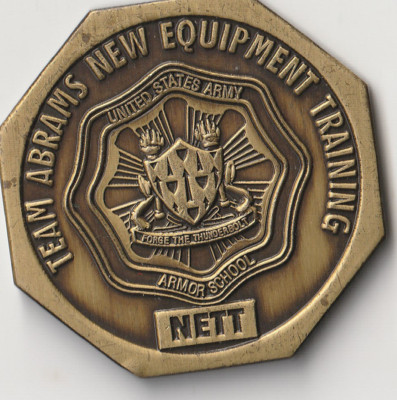 Team Abrams New Equipment Training Challenge Coin 1.5"DIA BX3 | eBay