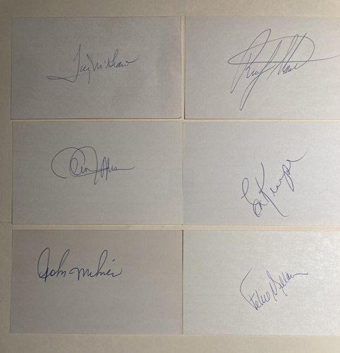 Lot Of 20 NY Mets Players Coaches Manager Signed Autographed Cards ...