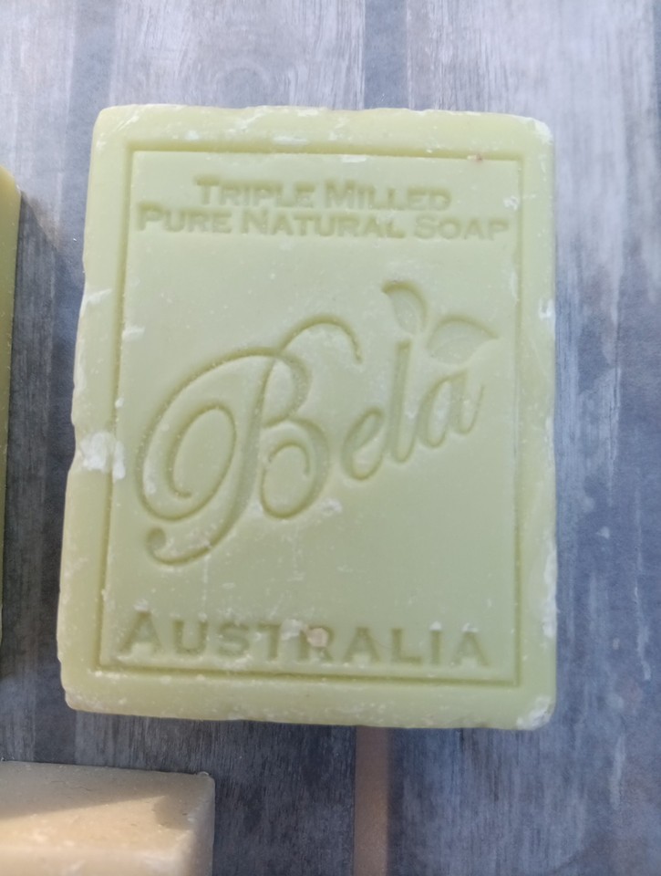 Bela Pure Natural Bar Soap French Pear Goats Milk 3 Bars Total Made in ...