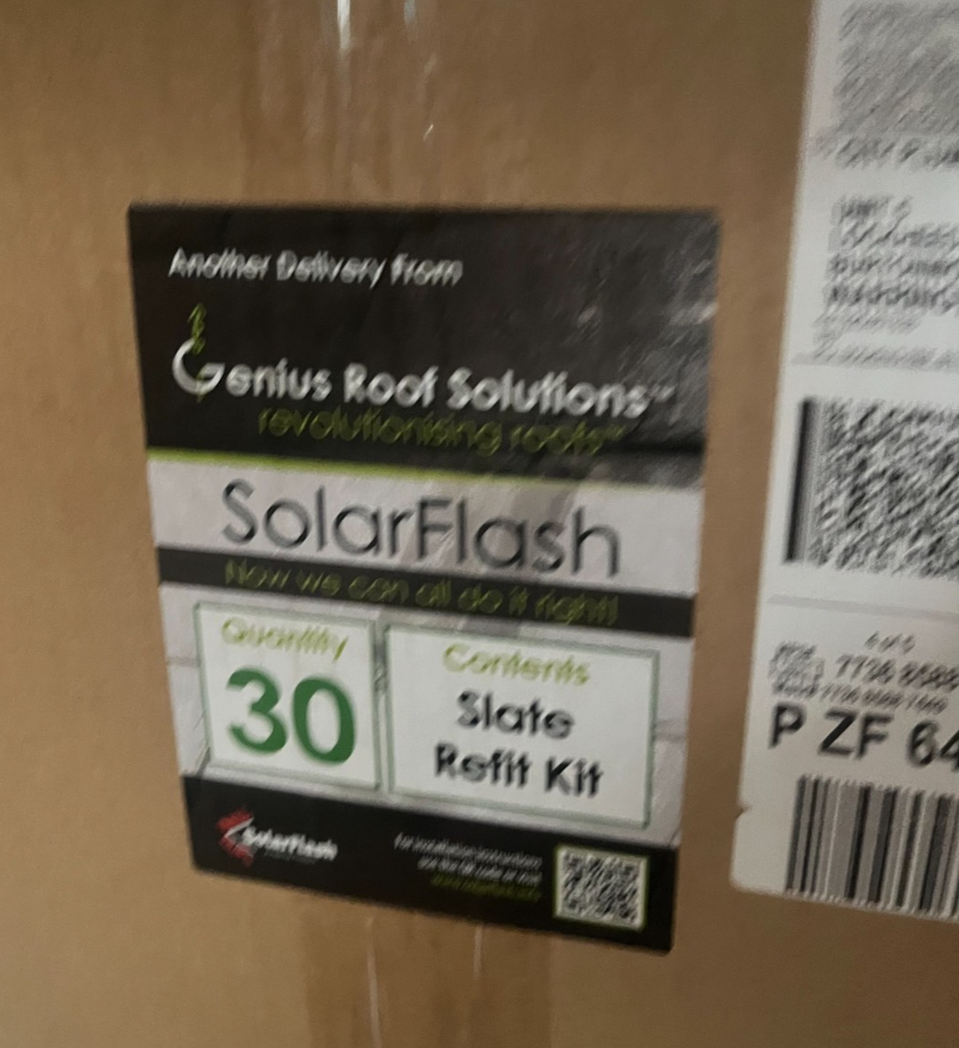 Genius Roof Solar Flashing - Box of 30 Speed Flash for slate roofs ...