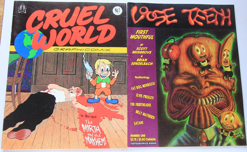 2 Underground Comics, Cruel World #1 & Loose Teeth #1 [1991] | eBay