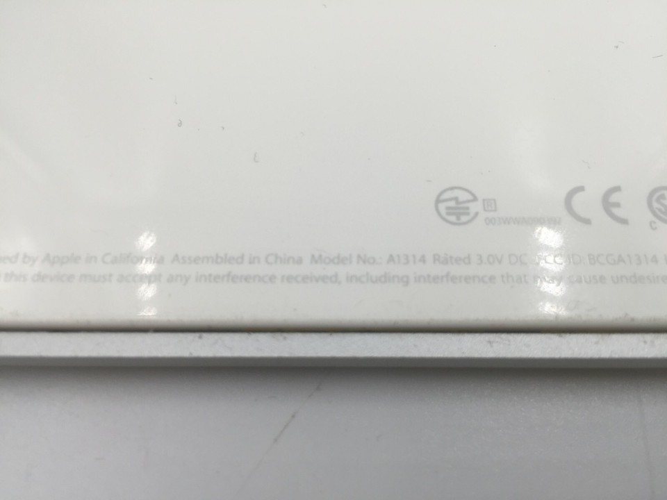 GENUINE Apple Wireless Bluetooth Keyboard A1314 Mac Aluminium Free ...