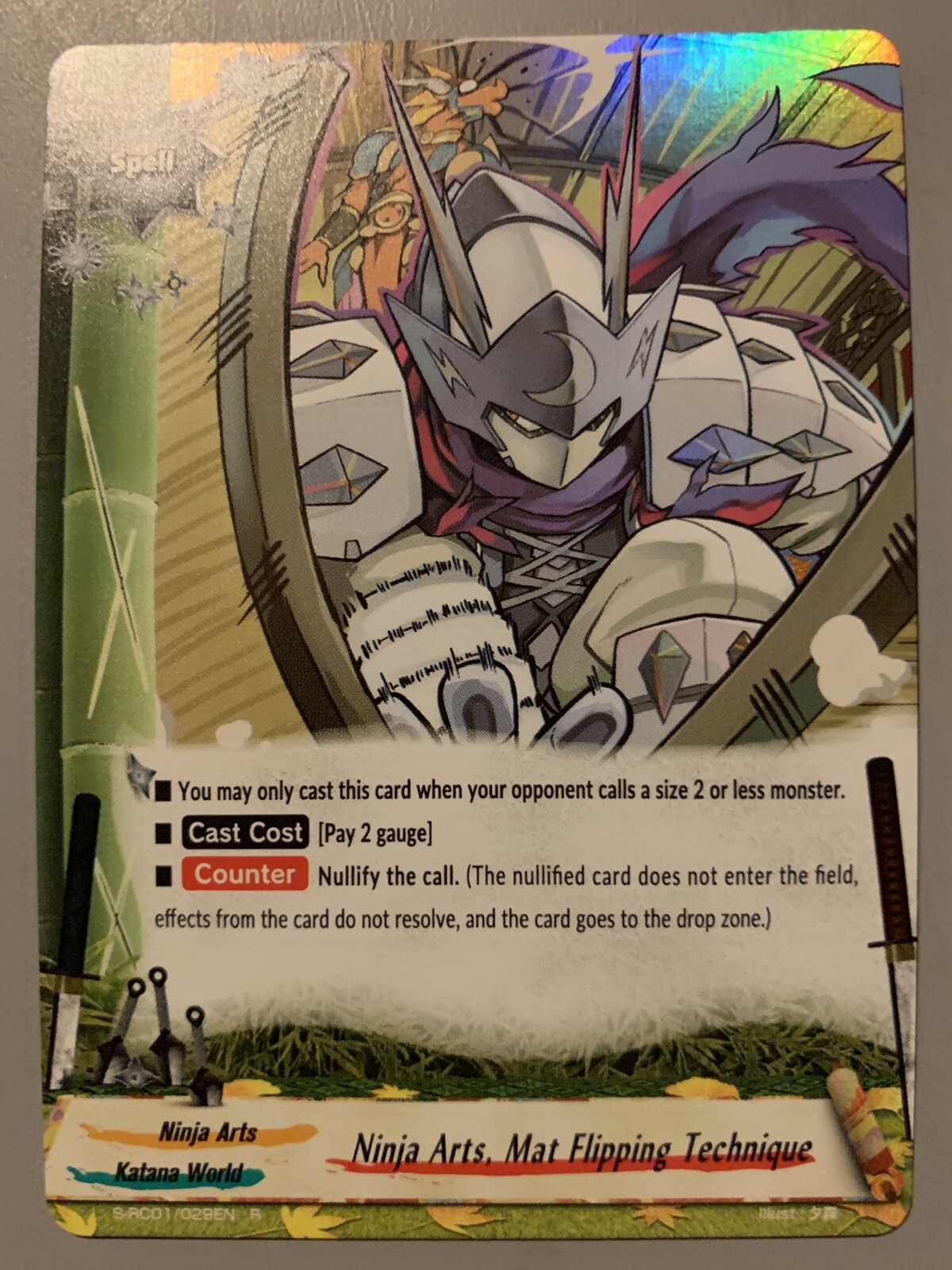 FUTURE CARD BUDDYFIGHT NINJA ARTS MAT FLIPPING TECHNIQUE S-RC01/0029EN ...