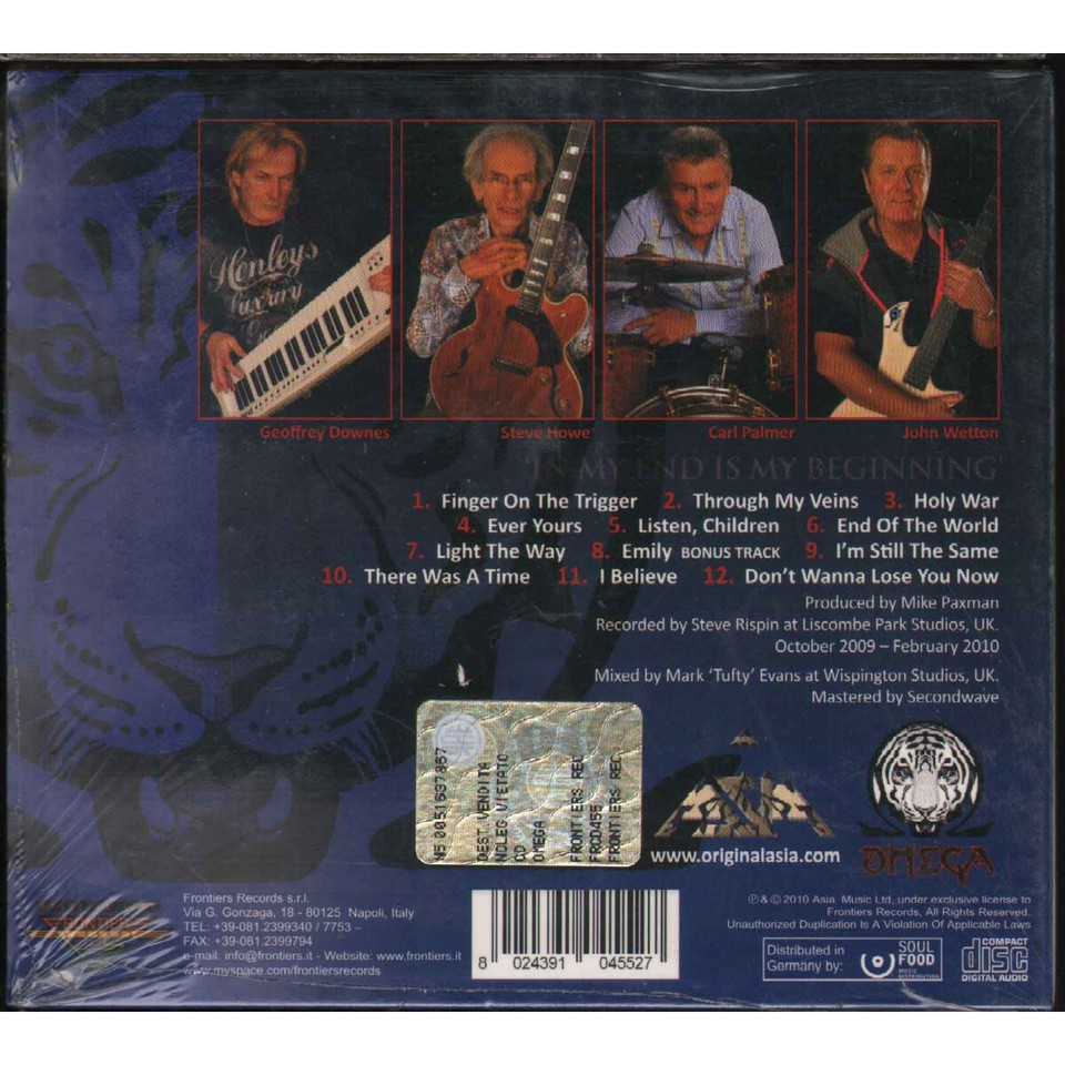 Asia ‎CD Omega/Frontiers Records ‎– Fr CD 455 Sealed | eBay