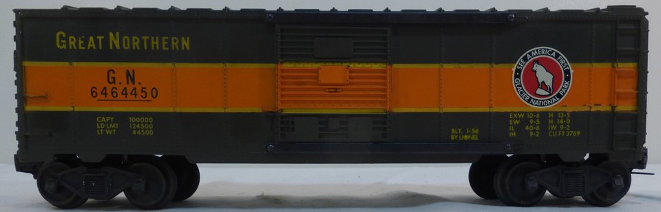 Lionel Postwar Original #6464-450 Great Northern Boxcar, Excellent, No ...