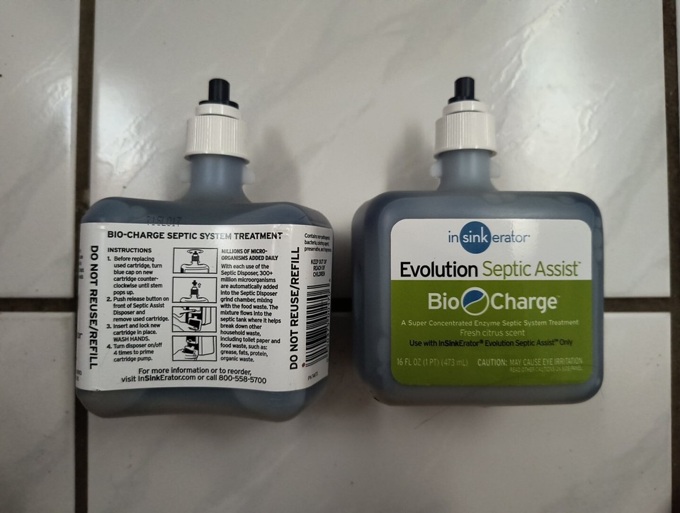 Lot Of 2 InSinkErator BIOCG Bio-Charge Evolution Septic Assist ...