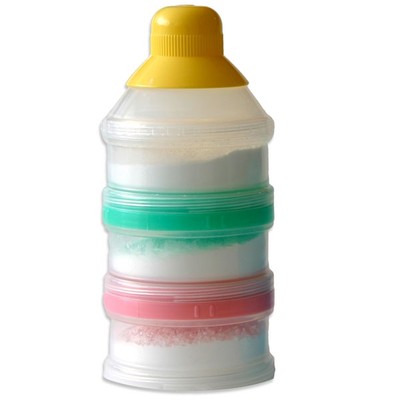 PIGEON powder milk container 3 COMPARTMENT BPA FREE food storage BABY ...