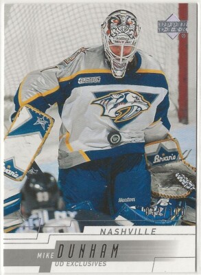 2000-01 Upper Deck Exclusives Tier 1 #100 Mike Dunham 032/100 Nashville ...