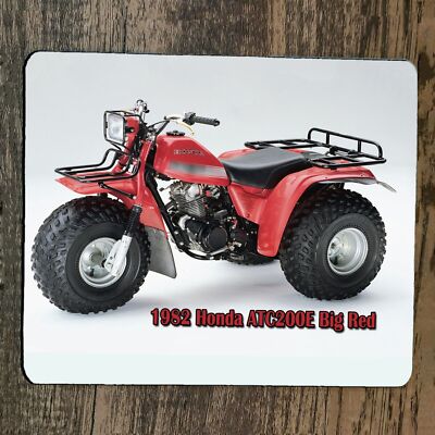 Mouse Pad 1982 Honda ATC200E Big Red ATV 3 Wheeler Bike | eBay