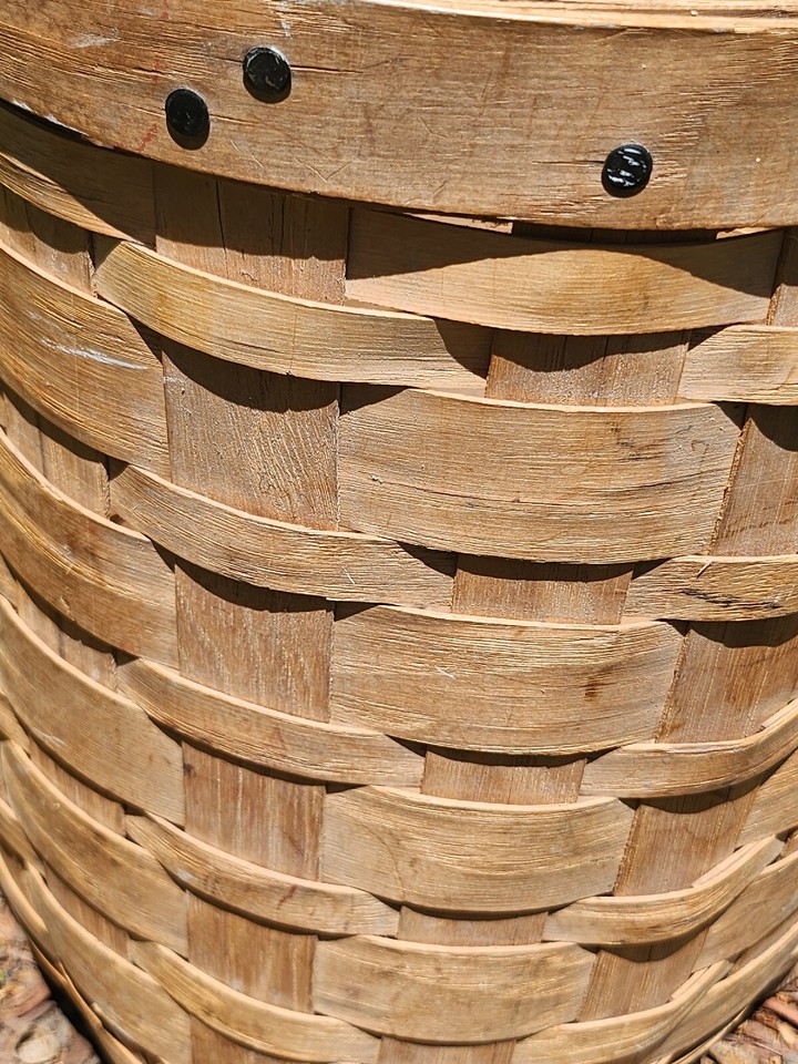 RARE Antique AMERICAN Adirondack Gathering Trapper Woven Basket ...