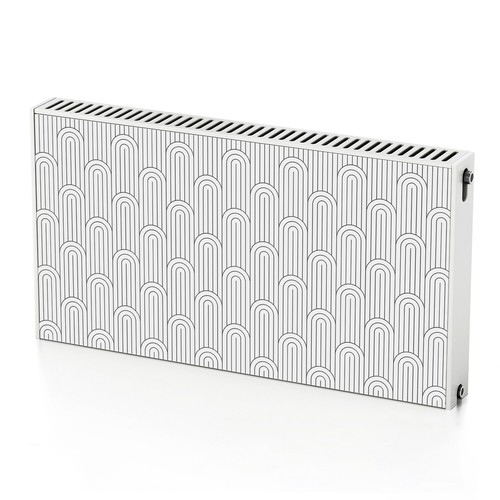 Modern Decorative Radiator Magnet Cover Screen Skin Mat Geometric Lines ...