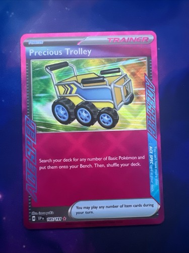 PRECIOUS TROLLEY 185/191 ACE SPEC Rare Surging Sparks Holo Pokemon Card ...