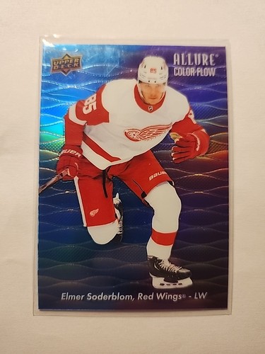 2023-24 Allure Hockey Color Flow Blue-Purple Elmer Soderblom CF-17 ...