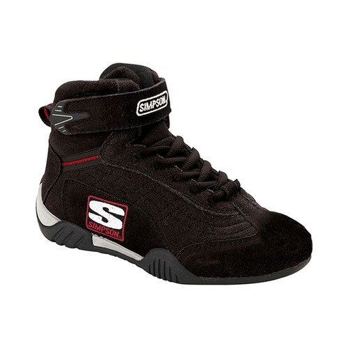 Simpson Racing AD135BK Adrenaline High Top Driving Shoes Adult 13.5 ...