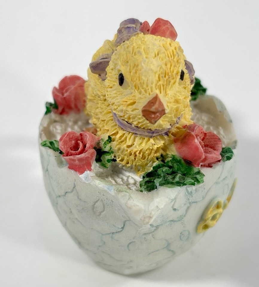 Easter Spring Chick Collectible Miniature Resin Tea Set 6 pcs Baby ...