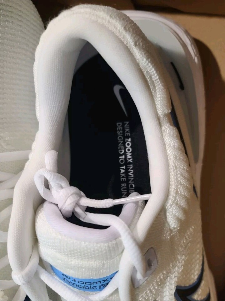 NEW Men's Size 15 Nike Invincible 2 White University Blue Black Shoes ...