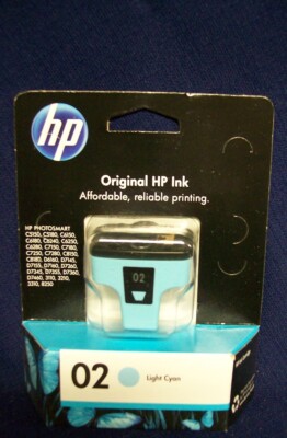 HP OEM INK 02 LIGHT CYAN | eBay