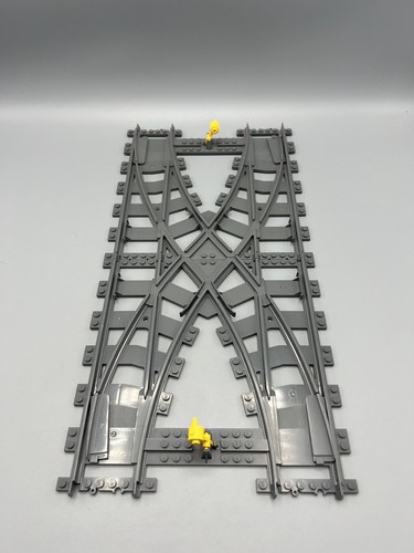 LEGO 7996 City Technik Eisenbahn Doppelweiche Kreuzweiche Kreuzung ...