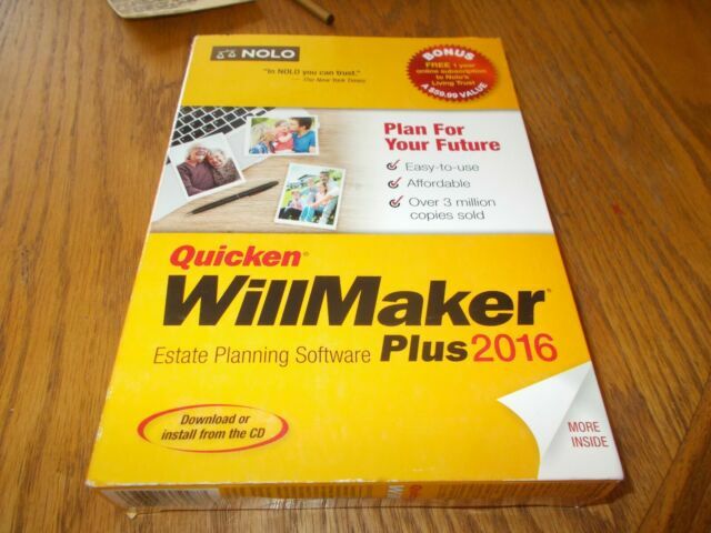 Nolo Quicken Willmaker Plus 2016 Estate Planning Windows Software for ...