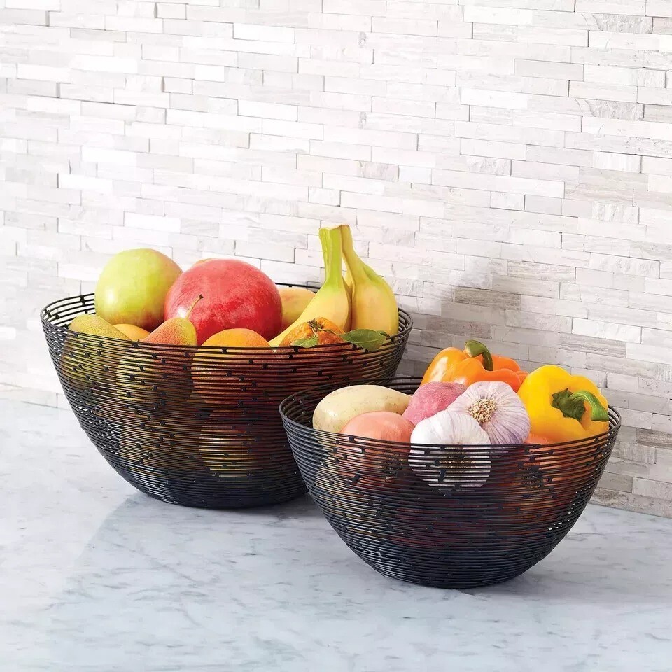 Gourmet Basics 2-piece Metal Baskets for Fruit and Vegetable | eBay