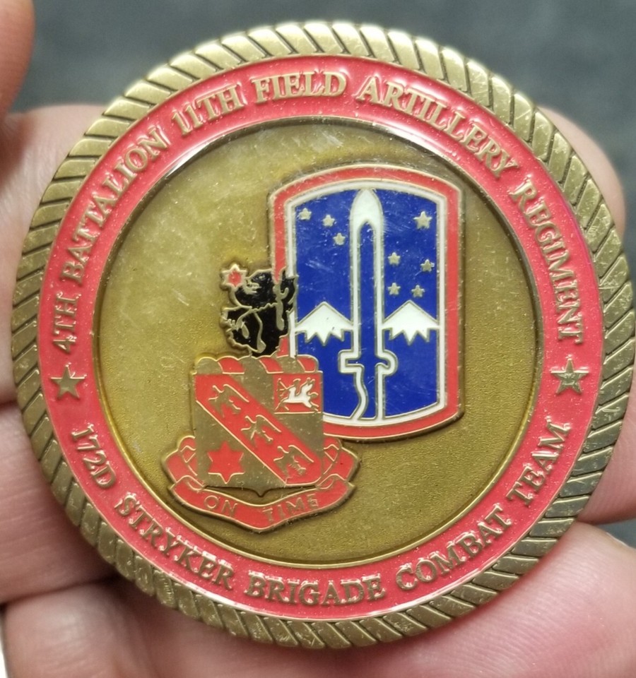 Alaska Arctic Thunder Stryker Brigade Challenge Coin 11 Field Artillery ...