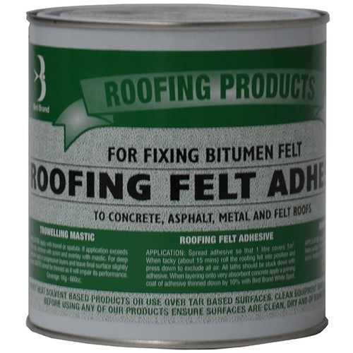 Bitumen Felt Roof Adhesive 1, 2.5 & 5 L Binding Lap/Flat Chippings -Non ...