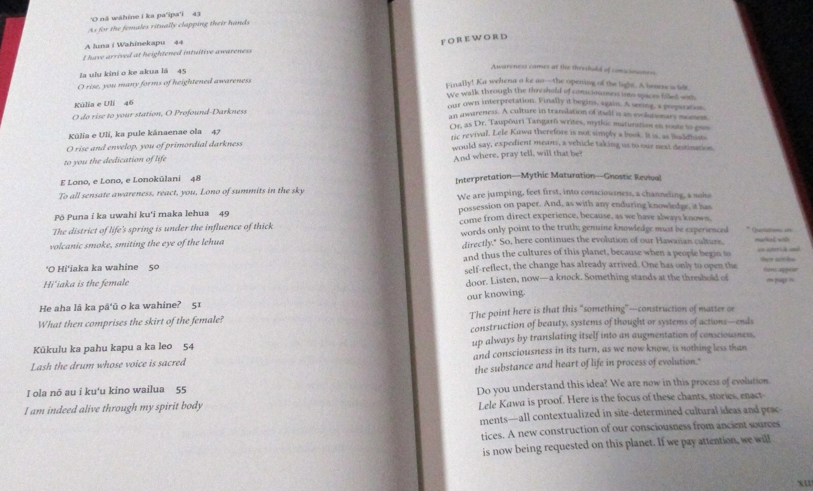 Hawaii LELE KAWA, FIRE RITUALS OF PELE Tangaro HC 2009 Bilingual Chants ...