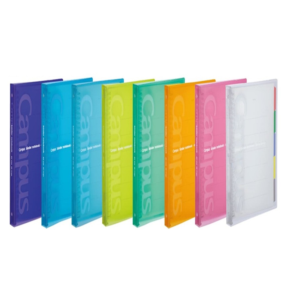 Kokuyo Campus Slide B5 Binder Notebook File 26 Rings Slim Smart Ring ...