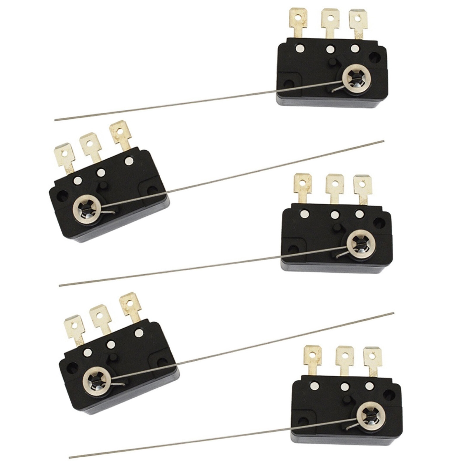 5Pack 4.8mm Long Hinge Microswitch Arcade Change-Coin Acceptor Micro ...