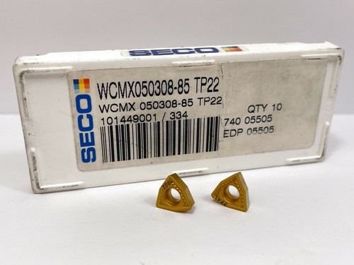 SECO WCMX 050308-85 New Carbide Inserts EDP 05505 Grade TP22 2pcs | eBay