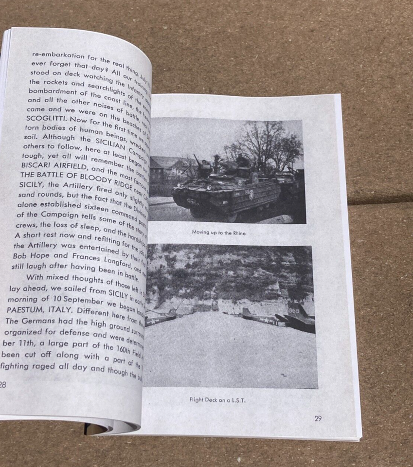 History Of The 45th Infantry Division Field Artillery Book WW2 US Army ...