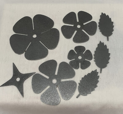 Iron Rose blanks 5 Petal W/ Leaves Metal Ready To Forge Blacksmith Made In IN | eBay