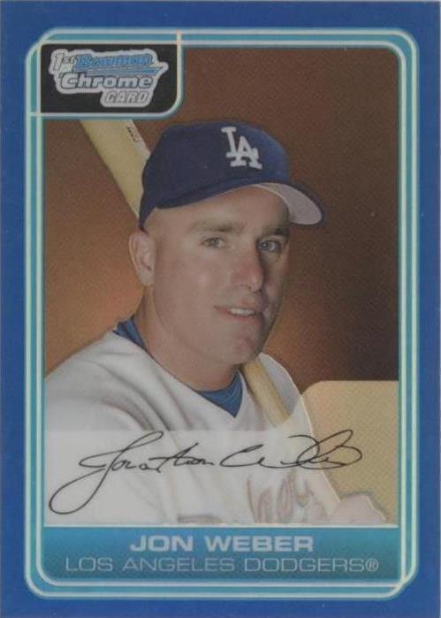 2006 Bowman Chrome - Prospects Jon Weber #BC20 Blue Refractor /150 (RC ...