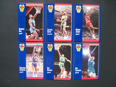 SLAM DUNK SET Dee Brown #228 Shawn Kemp #231 Rex Chapman + 1991-92 ...