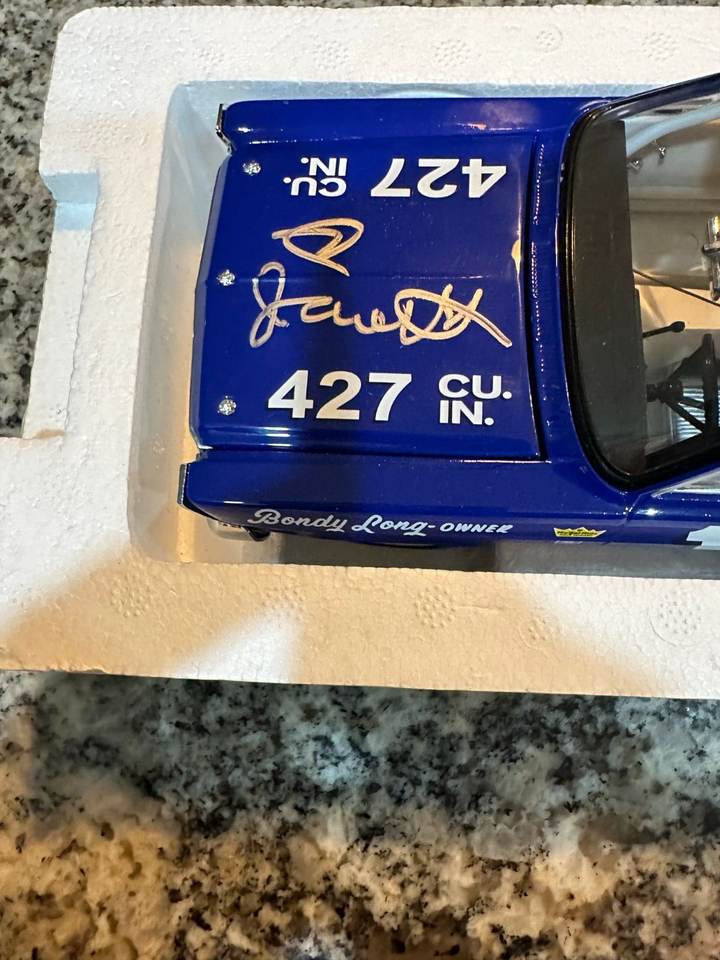 Ned Jarrett Autographed #11 1965 Ford Galaxie University Of Racing 1:24 ...