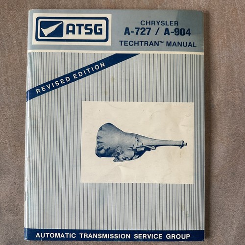 ATSG CHRYSLER TECHTRAN MANUAL A904 A727 TRANSMISSION MANUAL REVISED ...
