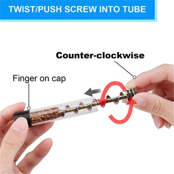 Smoking 7P Mini 2 Series Twisty Glass Blunt Silver Metal Tip With ...