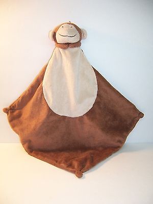 SECURITY BLANKET ANGEL DEAR - MONKEY - BROWN / TAN - VGC | eBay