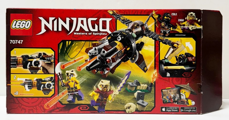 LEGO NINJAGO Boulder Blaster 70747 - 100% Complete with Manual and Box ...
