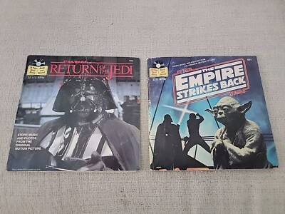 Star Wars Empire Strikes Back & Return Of The Jedi Read Along Books 33 ...