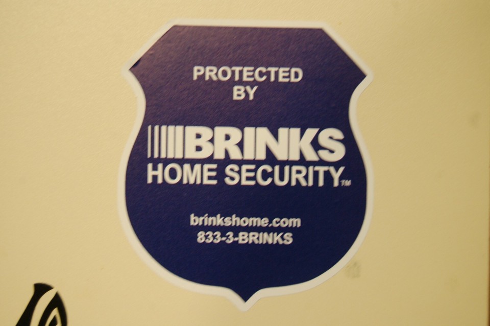 New Look BRINKS BURGLAR 2 security yard sign 8 +2 bonus sticker HOME ...