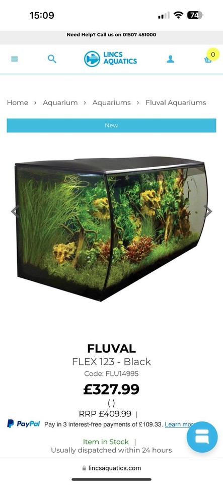 Fluval Fish Tank Set Up | eBay UK