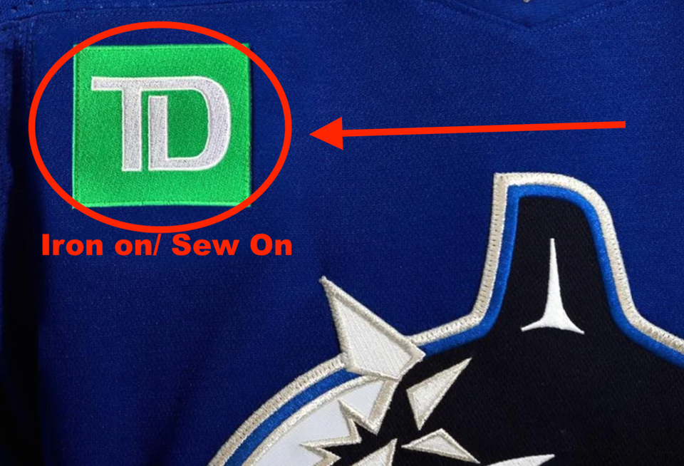 TD ad Patch Vancouver Canucks TD Bank Sponsorship Ad Jersey Patch ...