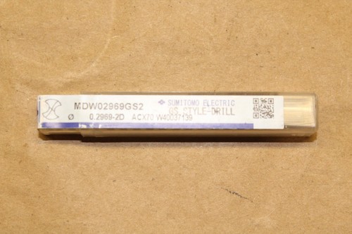Sumitomo Electric GS Style Drill .2969-2D ACx70 MDW02969GS2 W40037139 ...