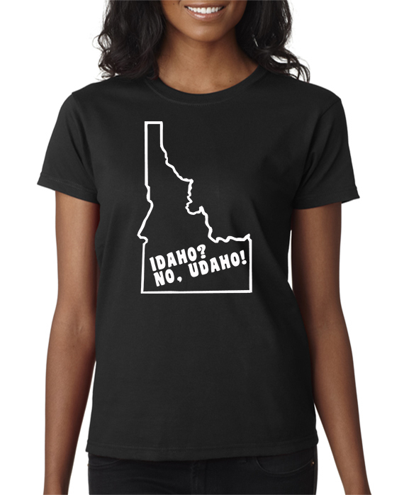 Idaho No Udaho T-shirt Funny Adult State 5 Colors S-3XL | eBay