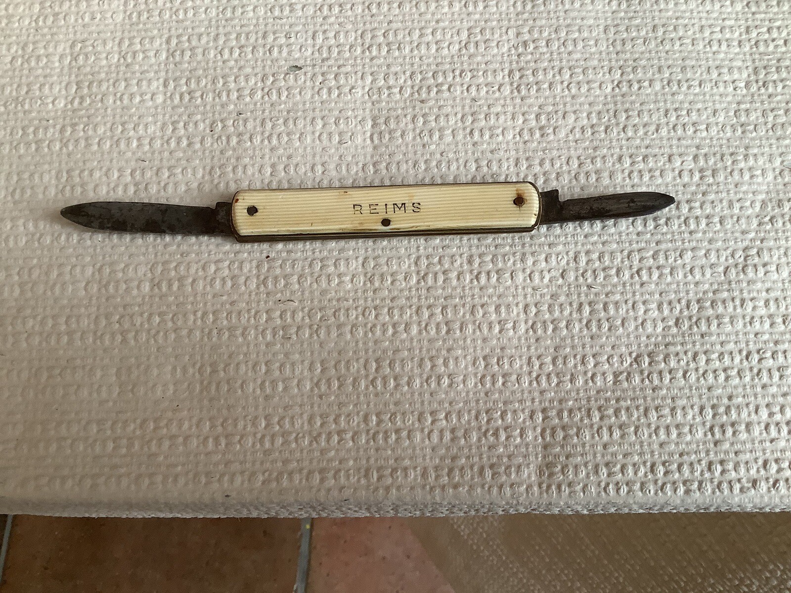 Couteau poche publicitaire Champagne Henri Abelé Reims occasion ,Q | eBay
