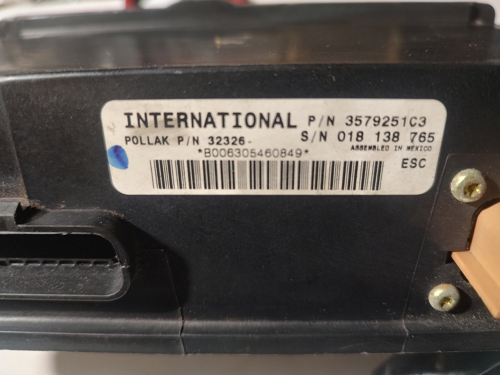 International 3579251C3 ECM ESC CAB Control Module Sc288 for sale ...